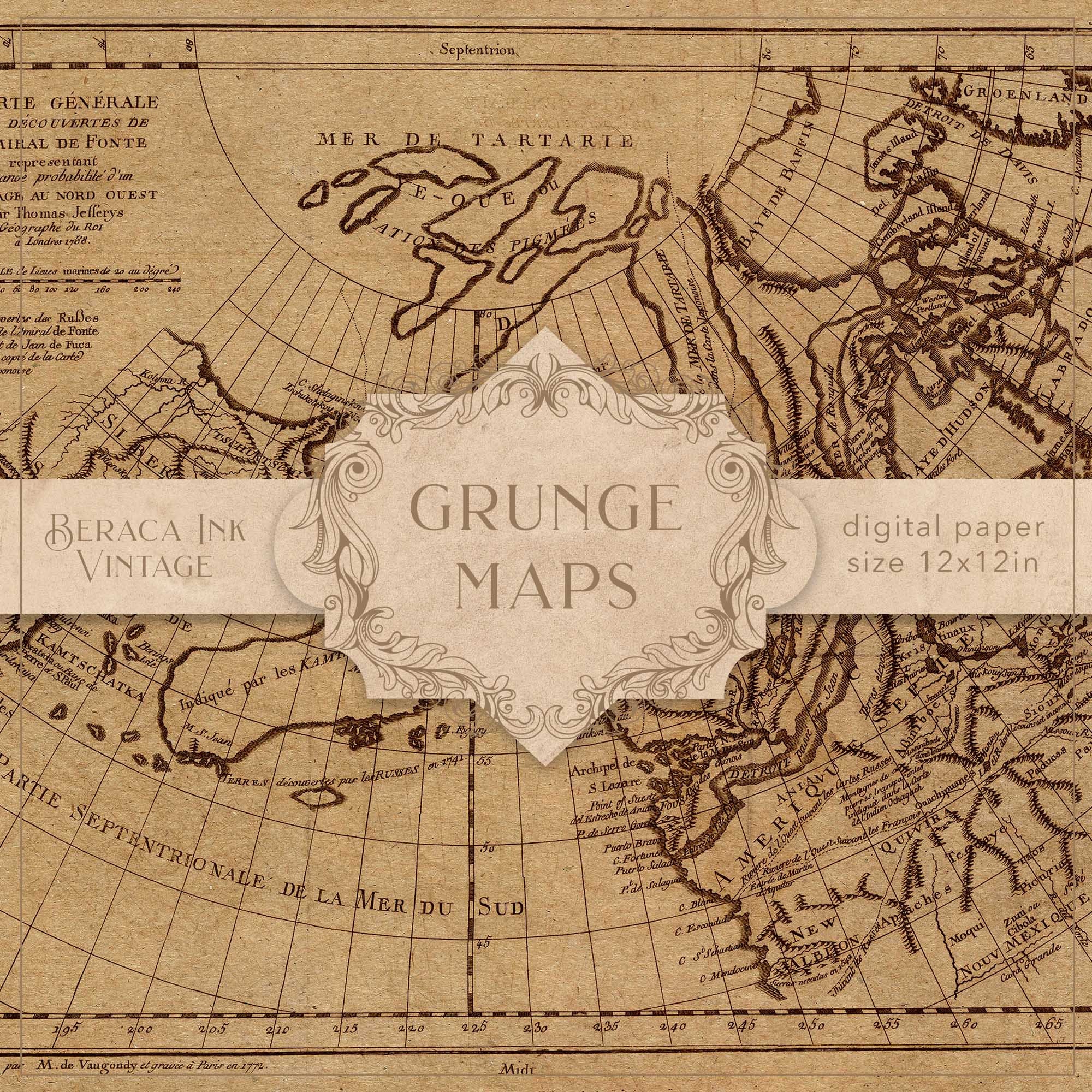 Grunge Maps Digital Paper Old Maps Paper Junk Journal - Etsy