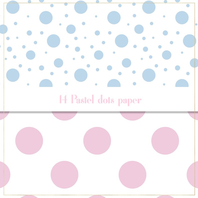 Pastel Dots Digital Paper Dots Pattern Pastel Polka Dots - Etsy