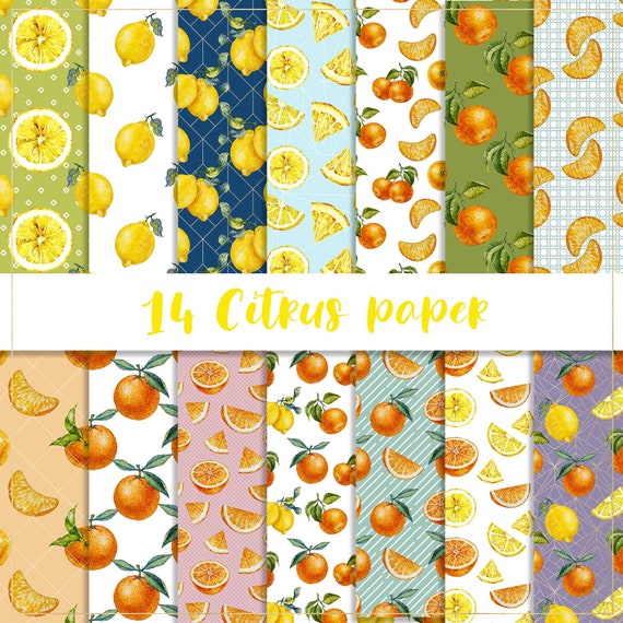 Tangerine Paper Backgrounds