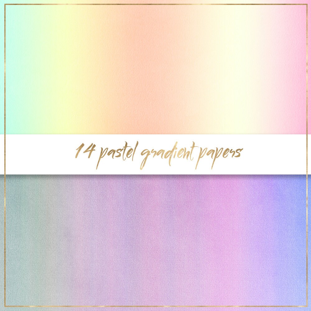 Pastel Gradient Digital Paper Ombre Digital Paper Gradient - Etsy Australia