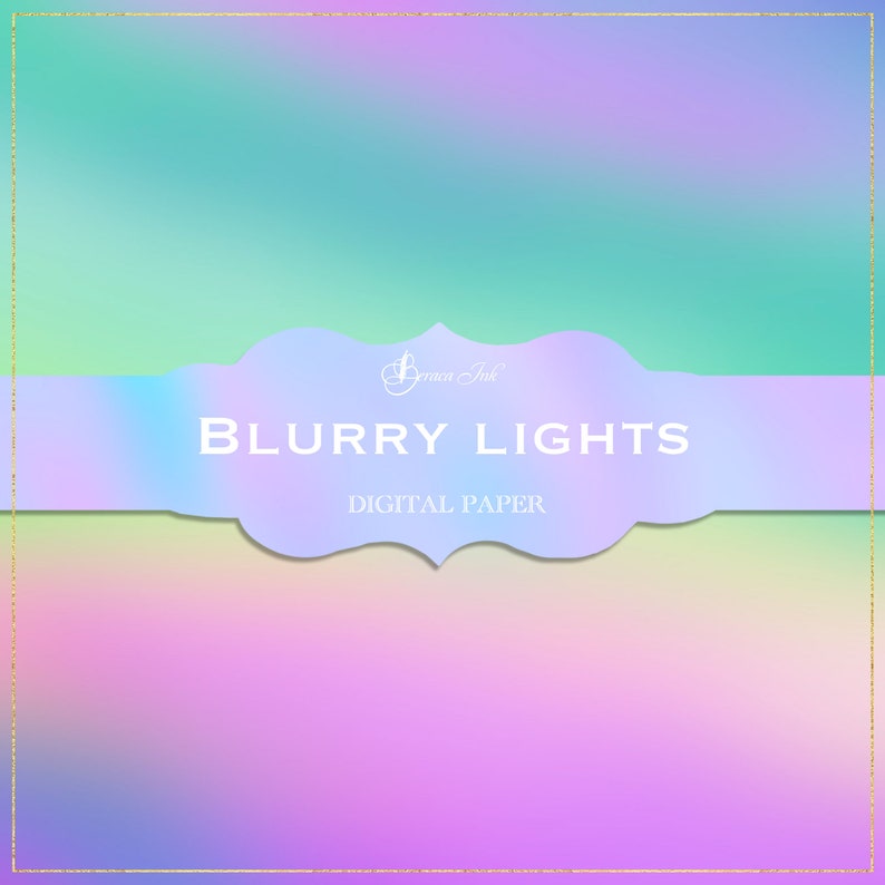 Blurry Lights Digital Paper Gradient Pattern Colorful - Etsy