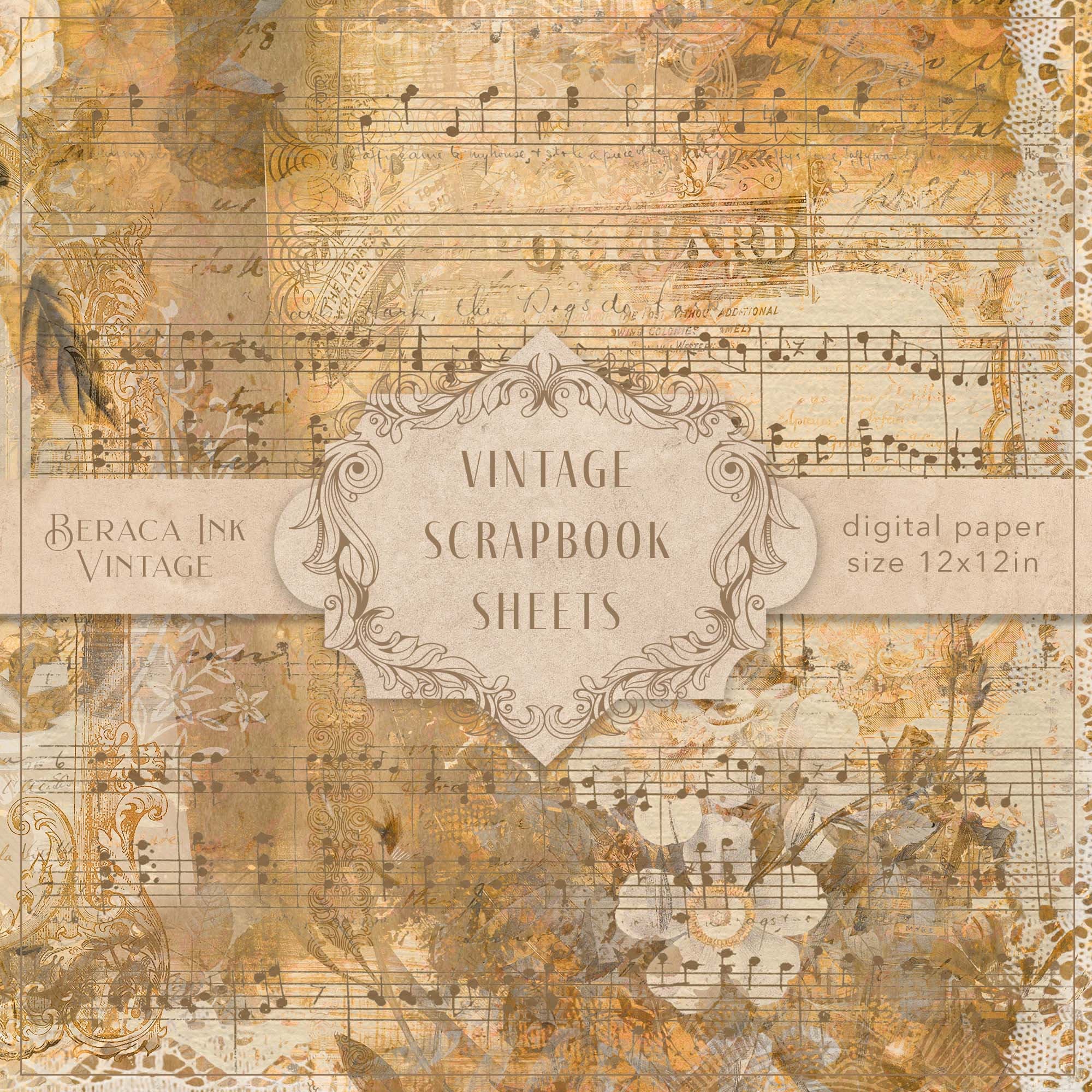 Vintage Scrapbook Background