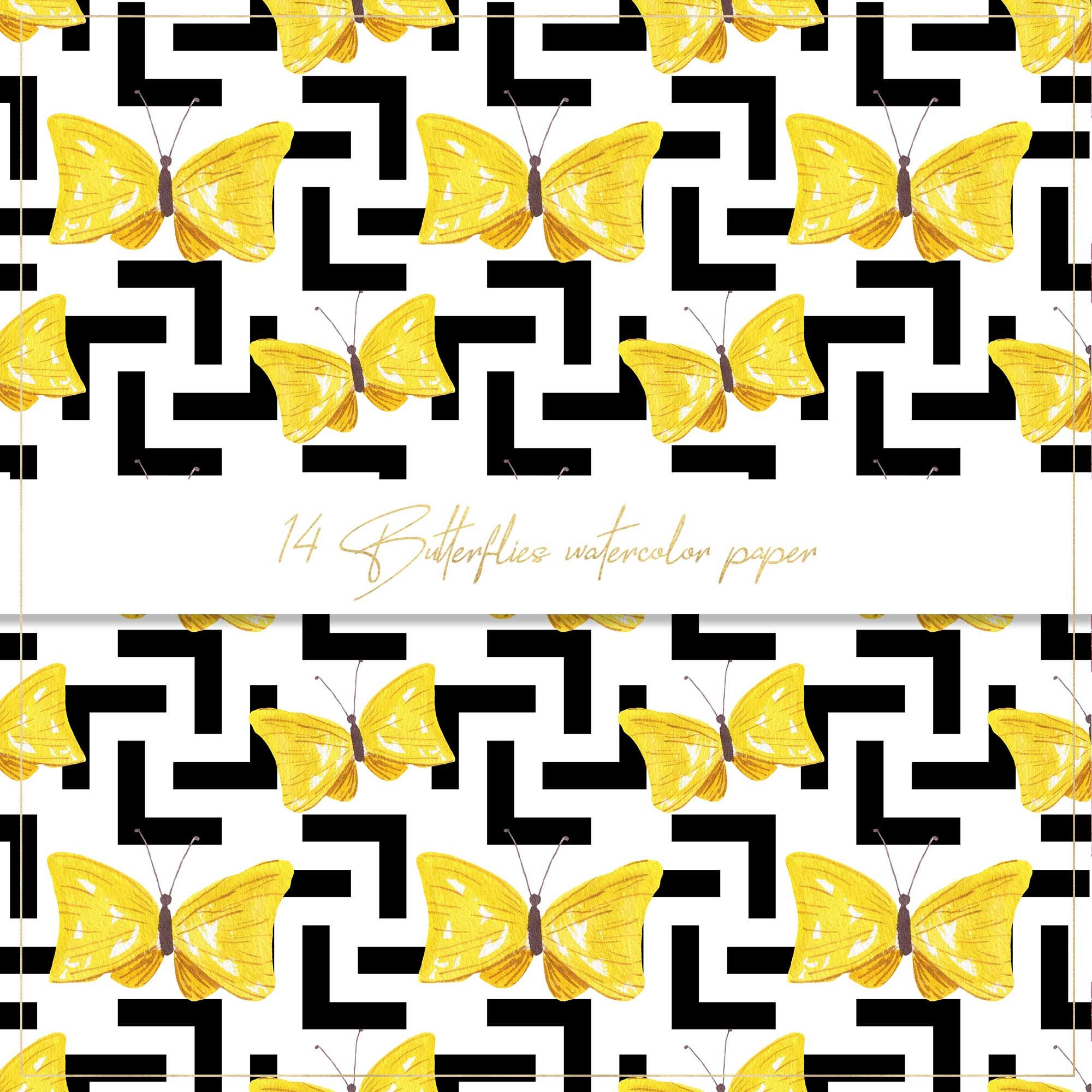 Butterflies digital paper seamless pattern spring butterfly | Etsy