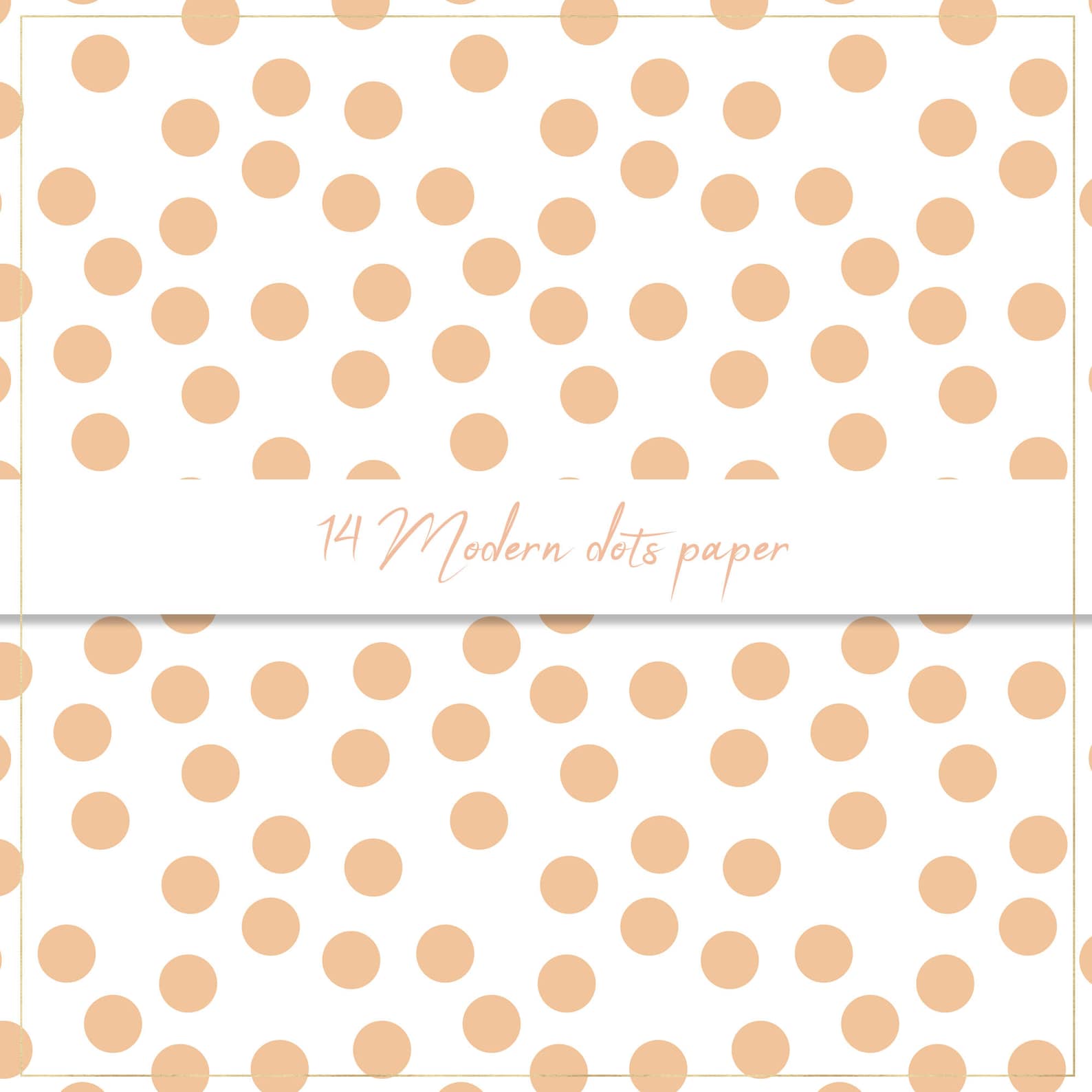 Modern Dots Digital Paper Polka Dots Seamless Pattern | Etsy