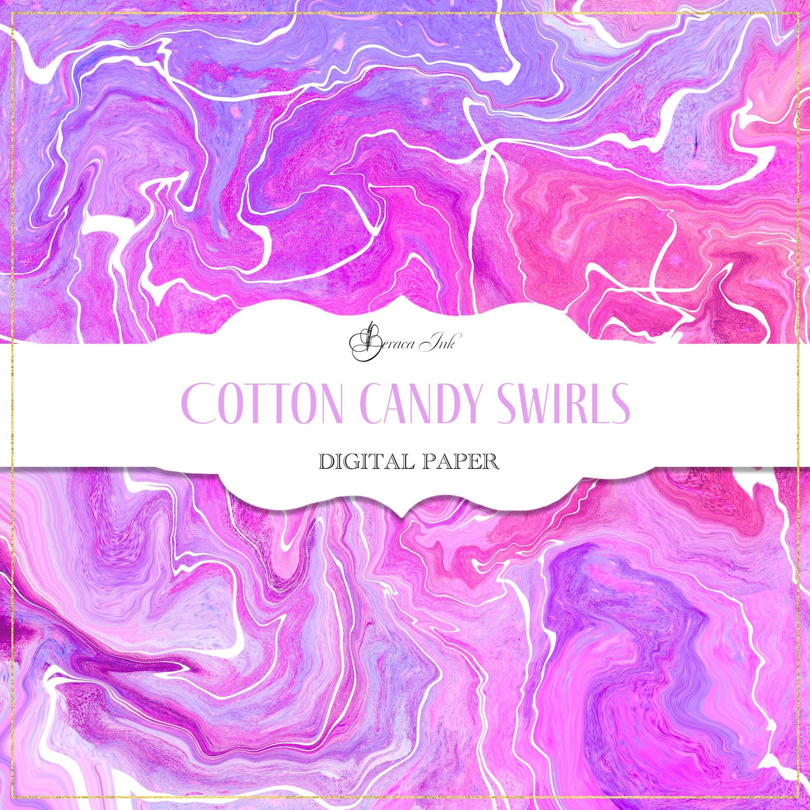 Cotton Candy Swirls Digital Paper Marble Pattern Pastel - Etsy