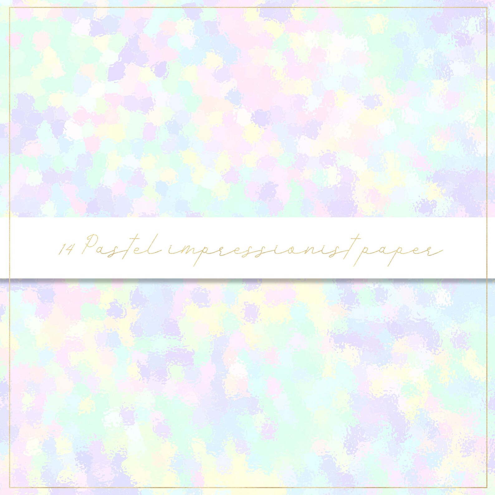 Pastel Impressionist Digital Paper Ombre Textures Pastel | Etsy