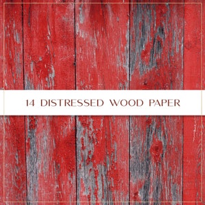 Distressed Wood Digital Paper, Rustic Wood Texture, Old Wood Paper ...