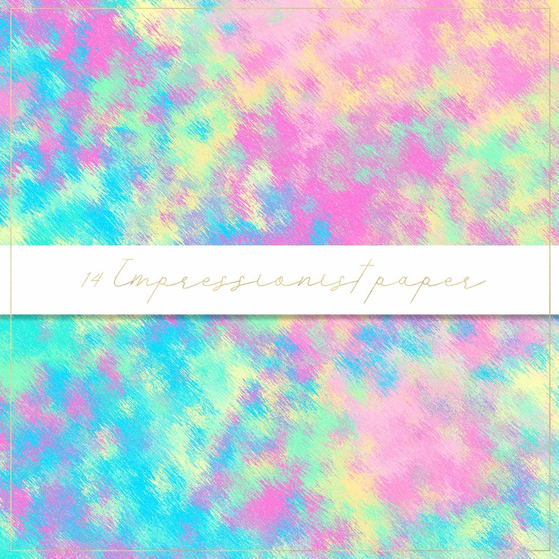 Impressionist Digital Paper Dots Texture Backdrop Pastel | Etsy