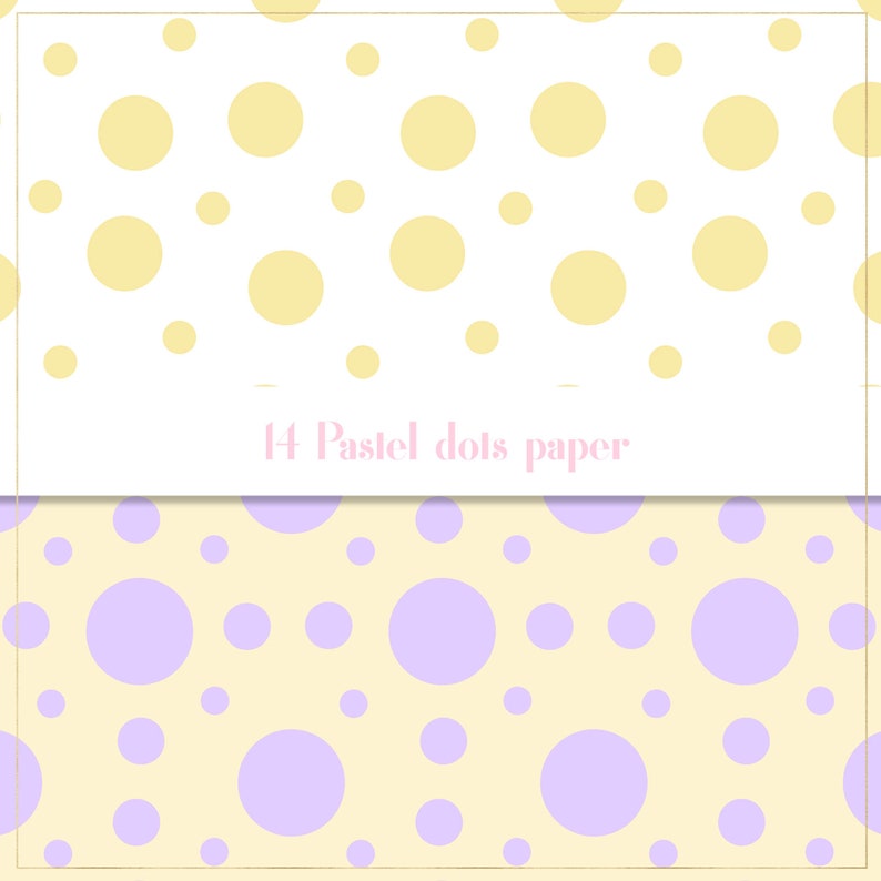 Pastel Dots Digital Paper Dots Pattern Pastel Polka Dots - Etsy