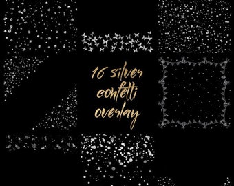 Dripping Silver Clipart Silver Glitter Drips Like Frosting - Etsy