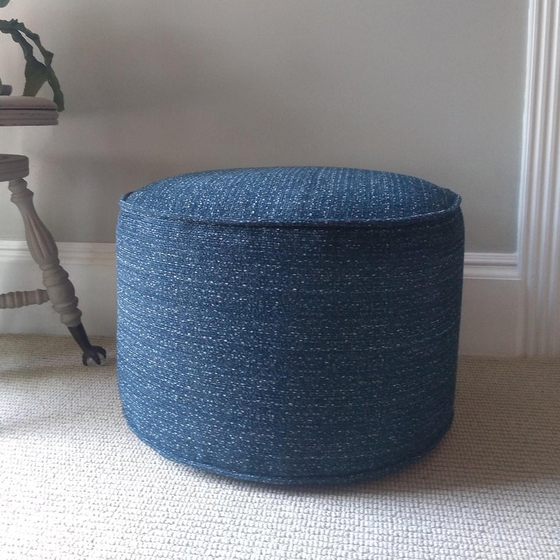 Navy Blue Pouf - Etsy