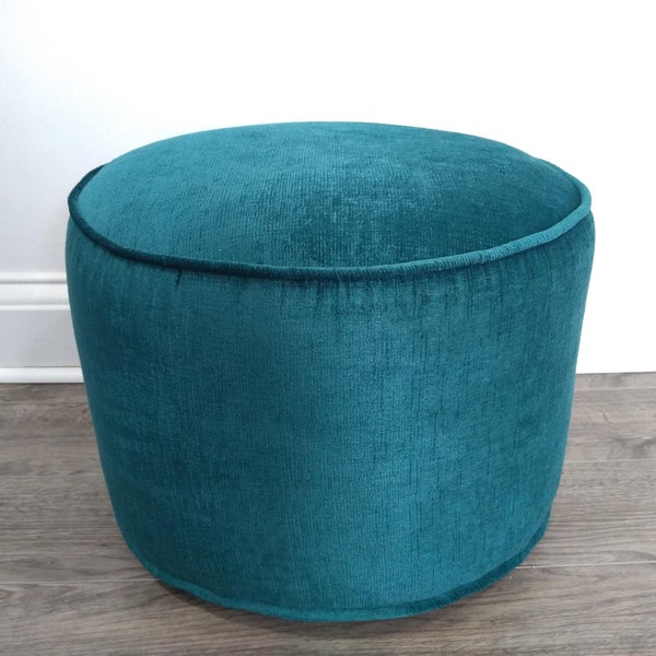Turquoise Pouf - Etsy