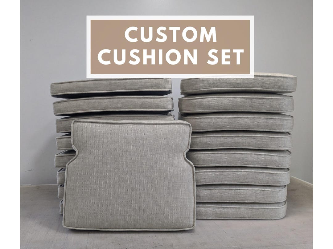 Custom Cushion Set for Dining Chairs and Unique Shaped Chairs - Etsy