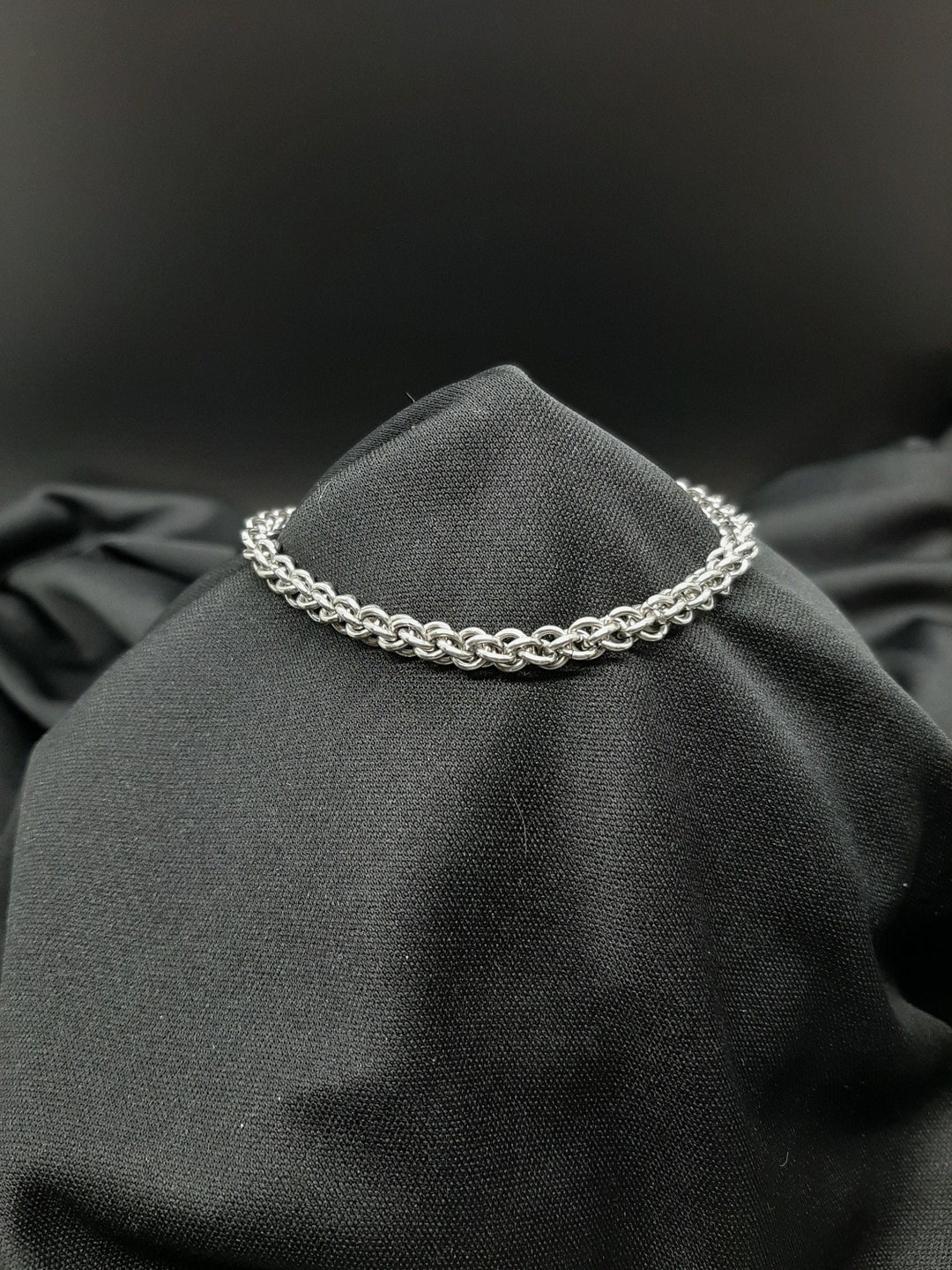 Extra Fine JPL3 Weave Bracelet Stainless Steel Simple Jens Pind Linkage ...