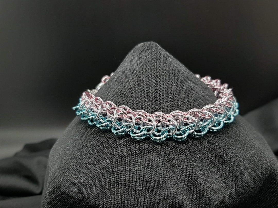 Elfweave in Blue Pink White Silver - Anodized Aluminum - Trans - Pastel ...