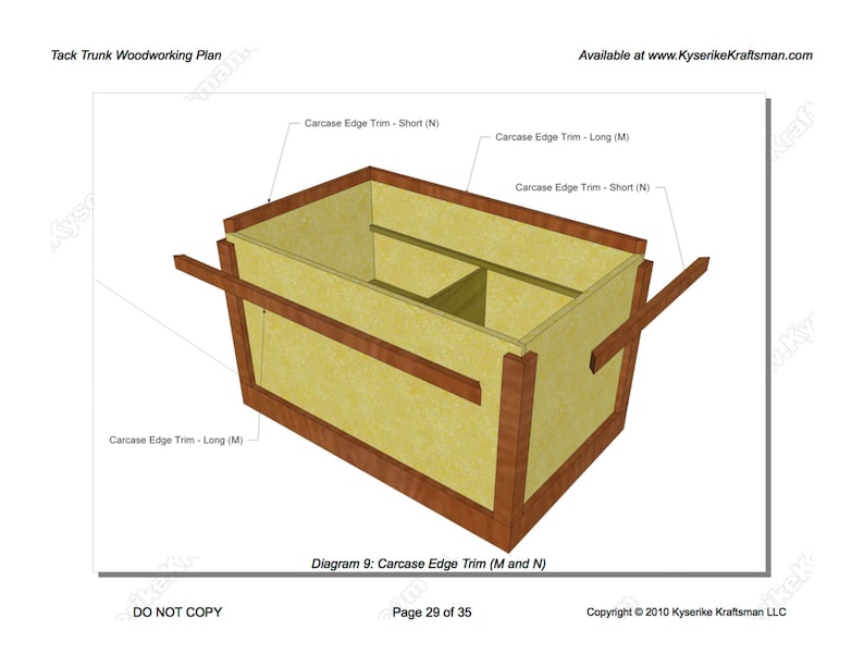 DIY Tack Trunk Woodworking Plan - Etsy