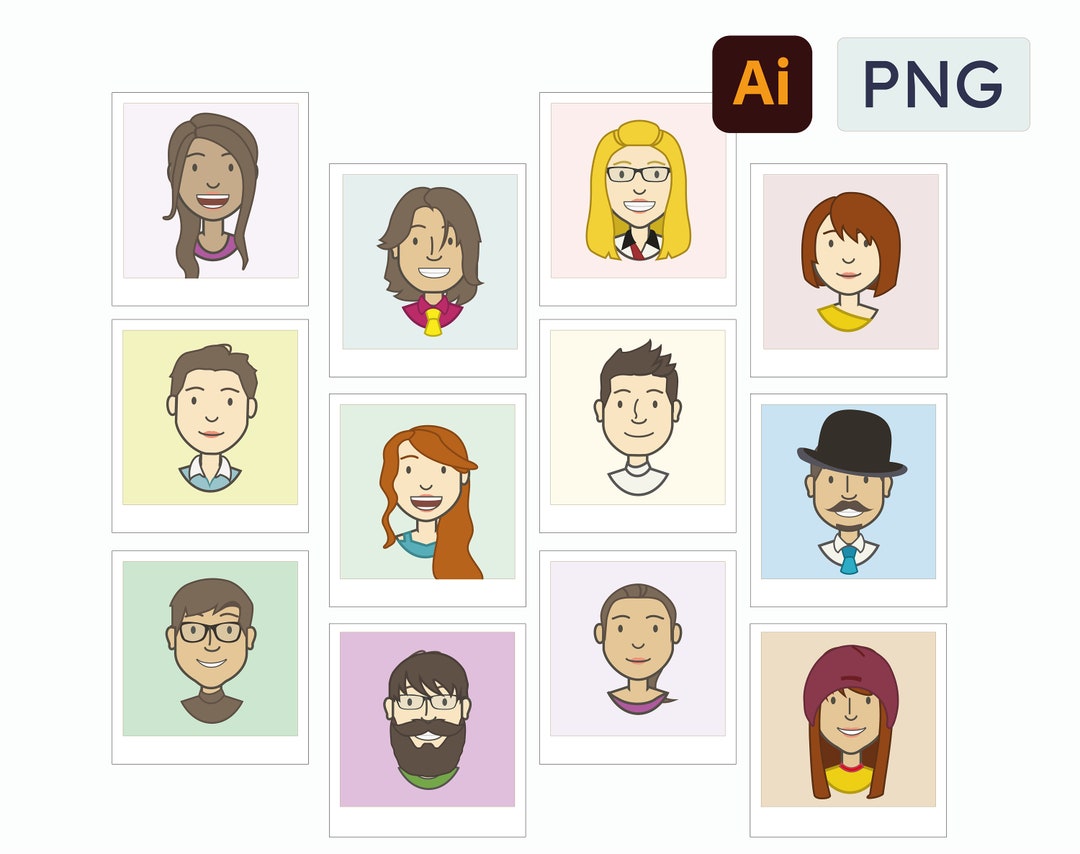 Fresh Avatar Bundle, Design Your Own Avatars, Character Design Pack - Etsy