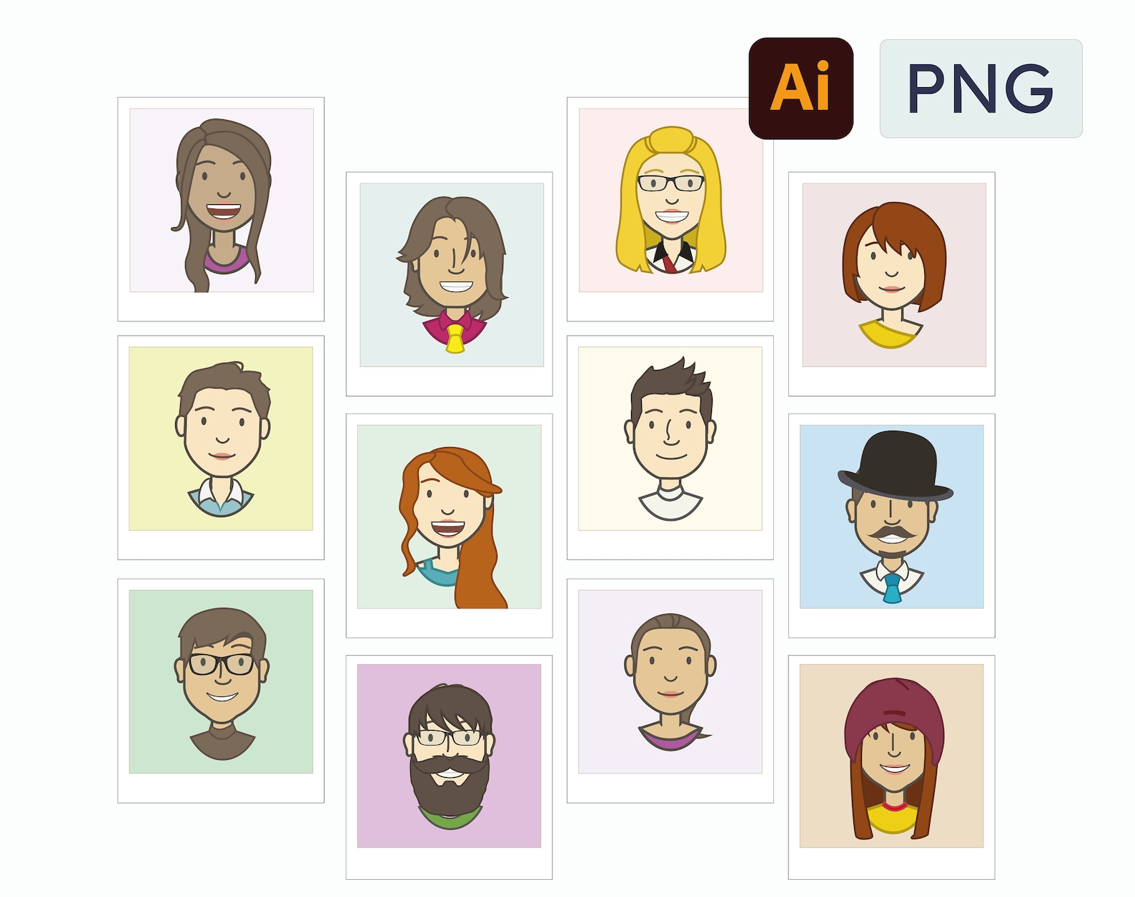 Fresh Avatar Bundle, Design Your Own Avatars, Character Design Pack - Etsy