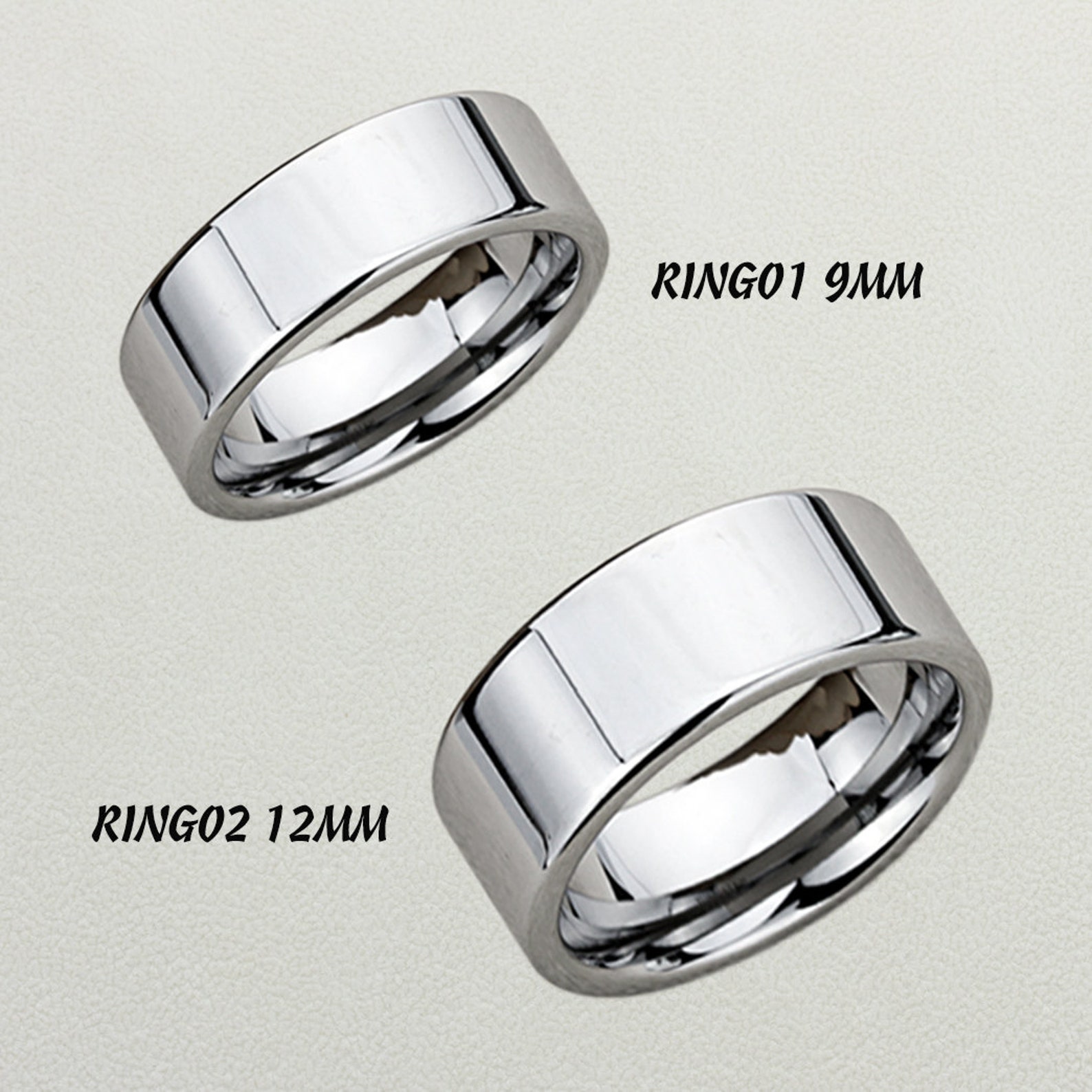 9mm 12mm Tungsten Promise Ring Wedding Band Hebrew Song of | Etsy