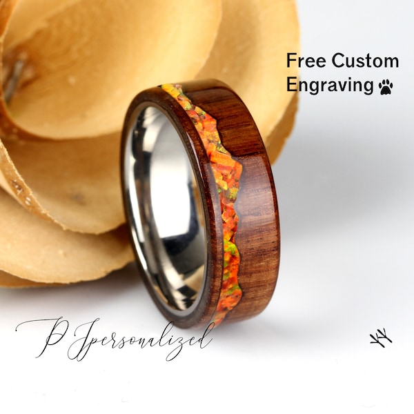 Mexican Fire Opal Ring - Etsy