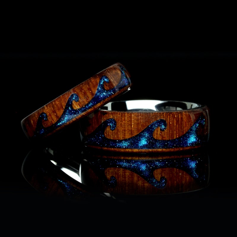 Wave Wedding Bands - Etsy