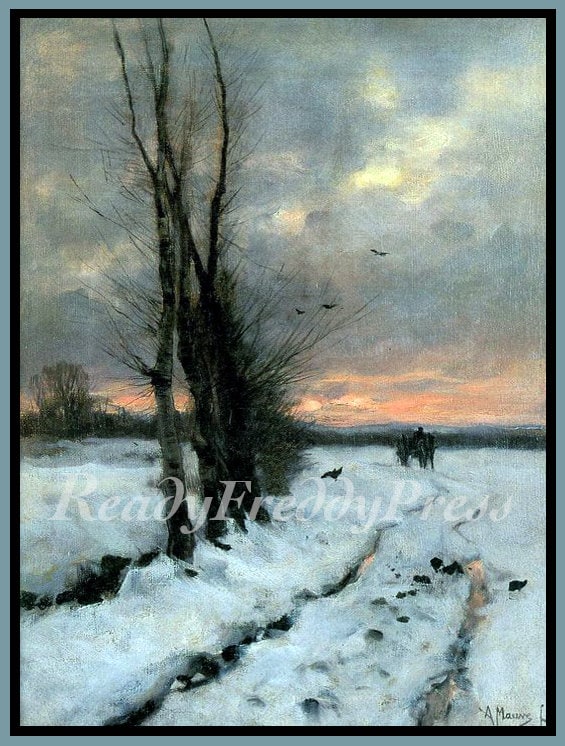 Notecard With Robert Frost Poem/holiday/winter/christmas/ Snow /vintage ...