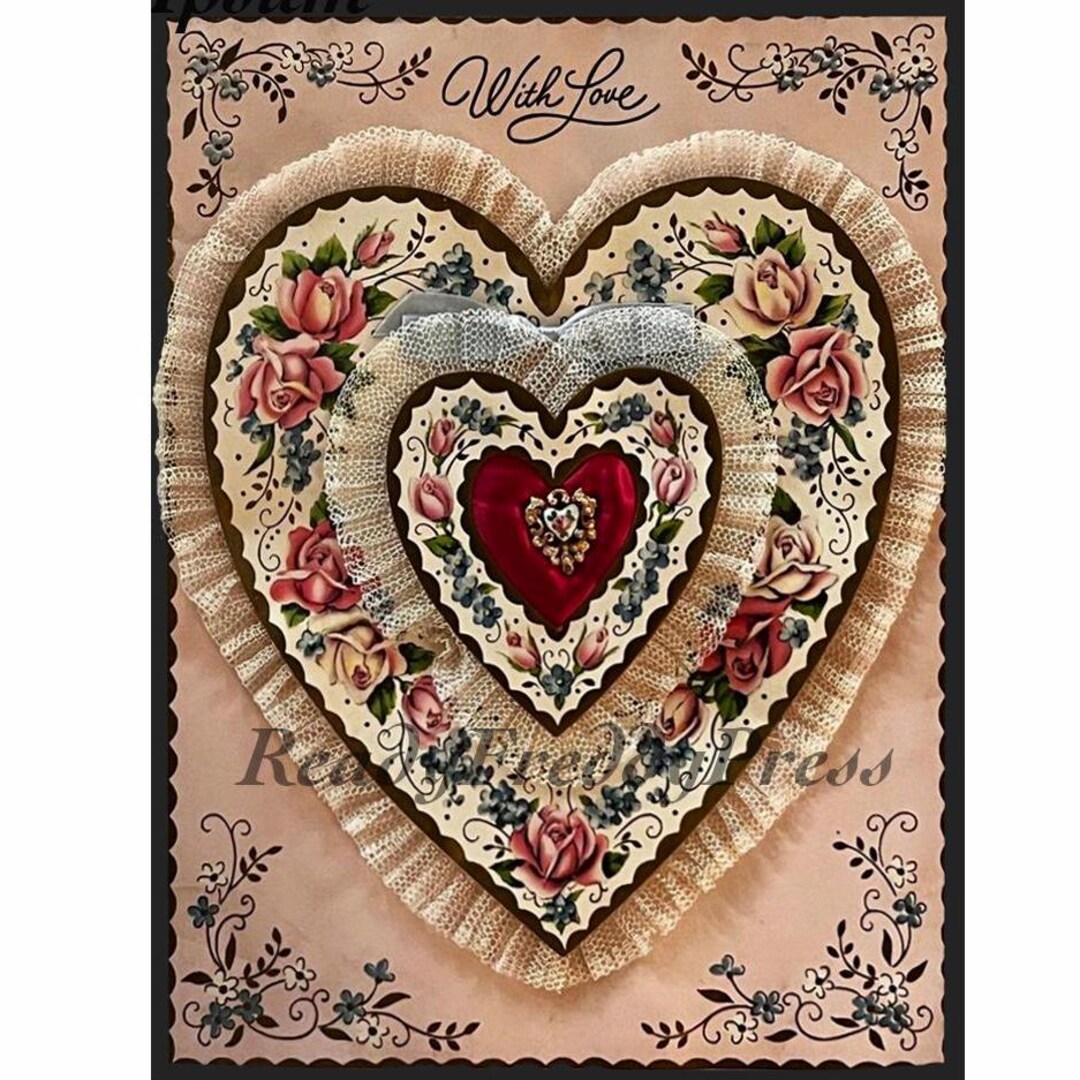 Valentine Notecards/ Source: Vintage Valentine/heart/ Love/ Charming ...