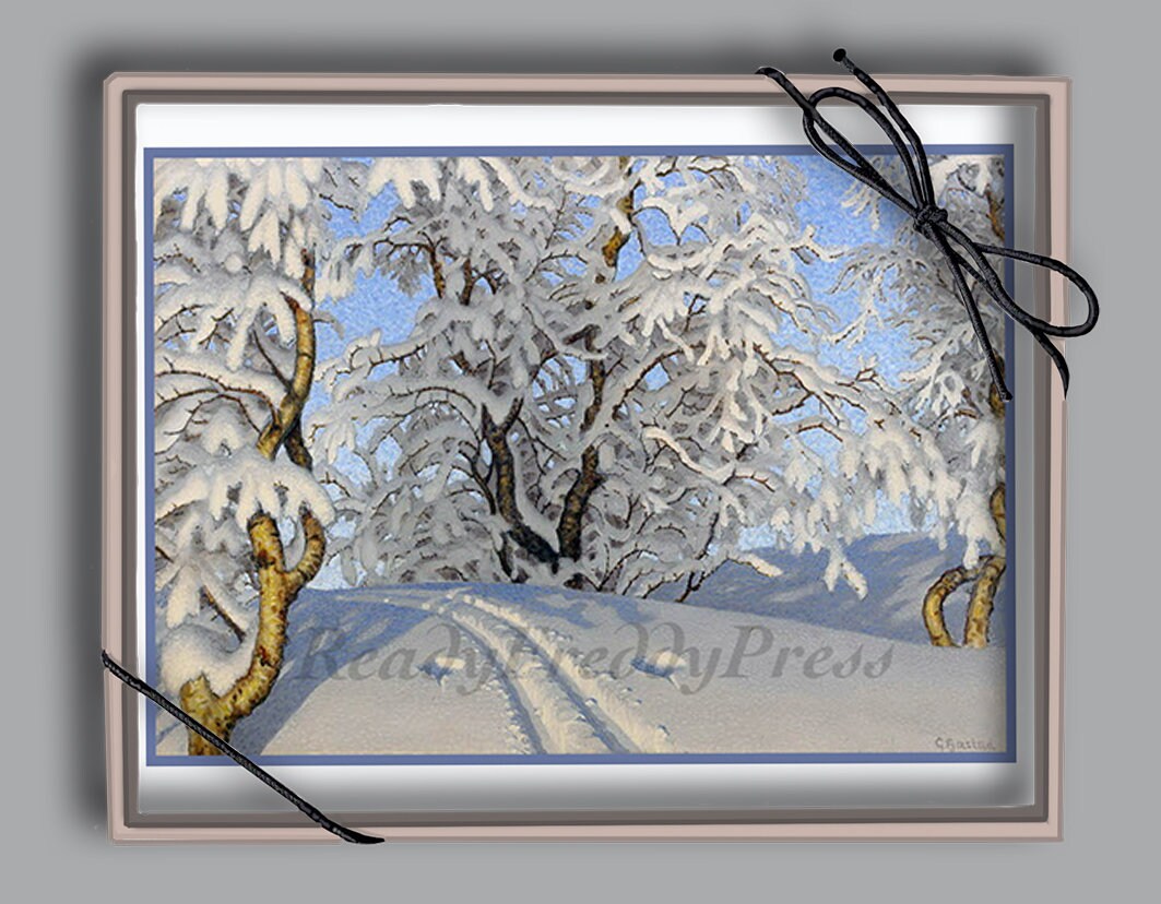 Christmas/ Holiday/ Winter/ Snow Notecards Cards/ Vintage - Etsy