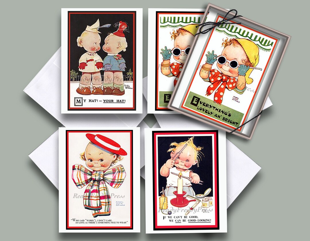 Artist Notecards/ Mabel Lucie Atwell/ Childrens Illustrator/ Charming ...