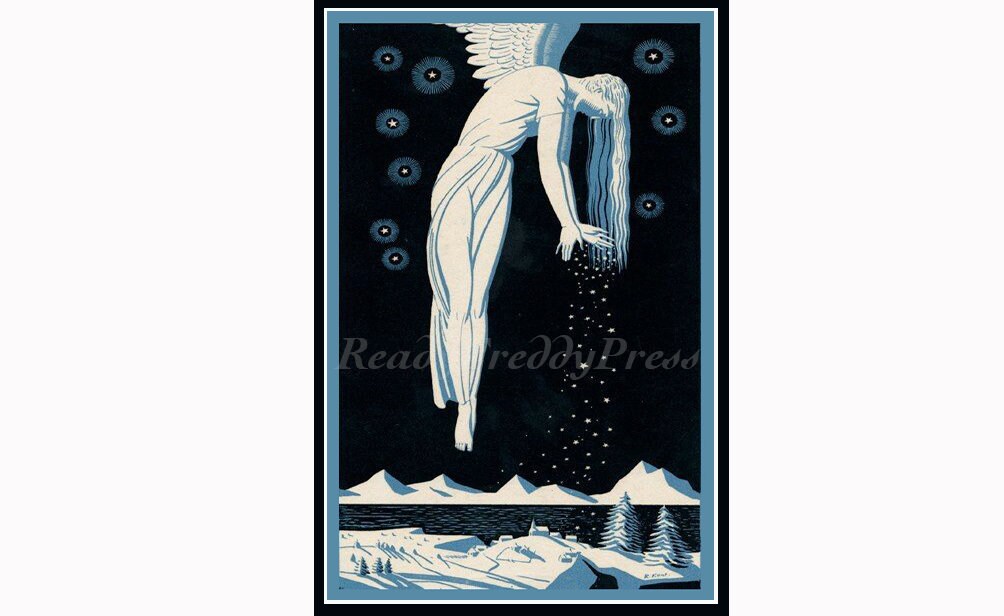 Notecard New Years/ Christmas/ Holiday/ Winter/ Snow/ Vintage - Etsy