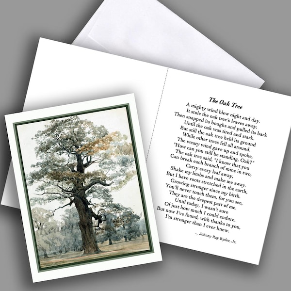 Oak Tree Poem - Etsy
