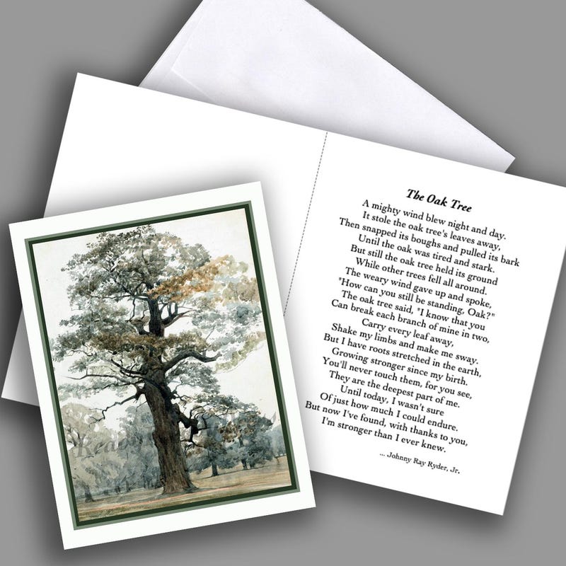 Oak Tree Poem - Etsy