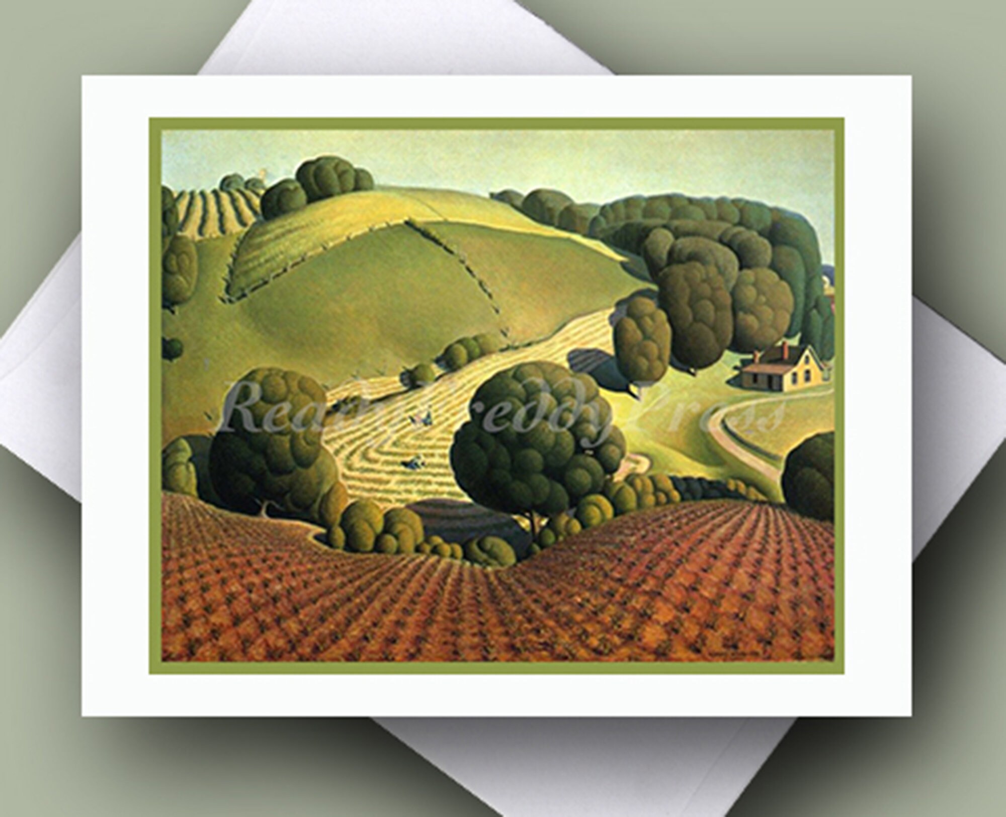 Notecards Grant Wood/ Artists Cards/ Vintage Images/ Middle - Etsy