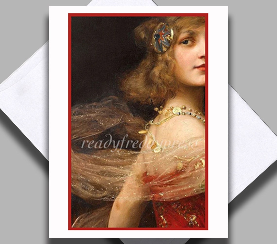 Christmas/holiday Everyday Vintage Note Card reproduction - Etsy