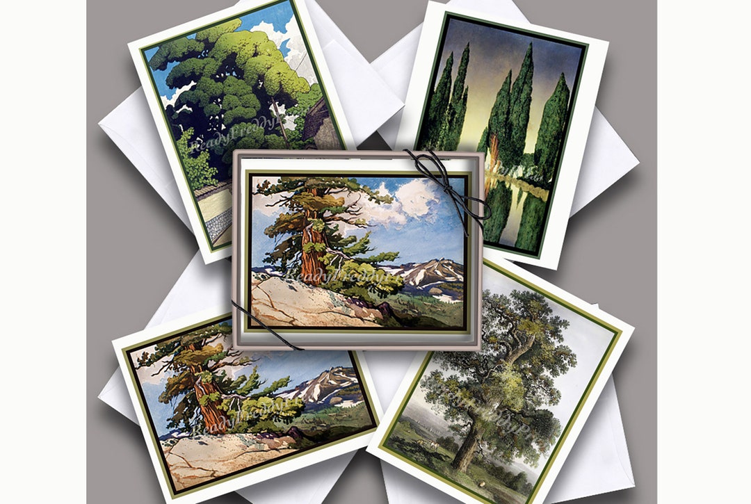 Notecards Vintage Images/ Trees/ Nature/ Environment/ Magnificent ...