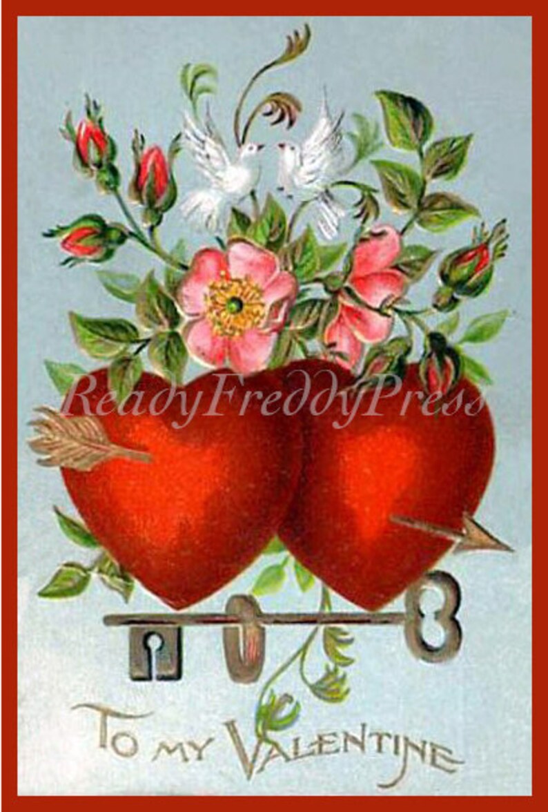 Victorian Valentine Cards/ Vintage Images/ Love/ Romance/ Friendship ...