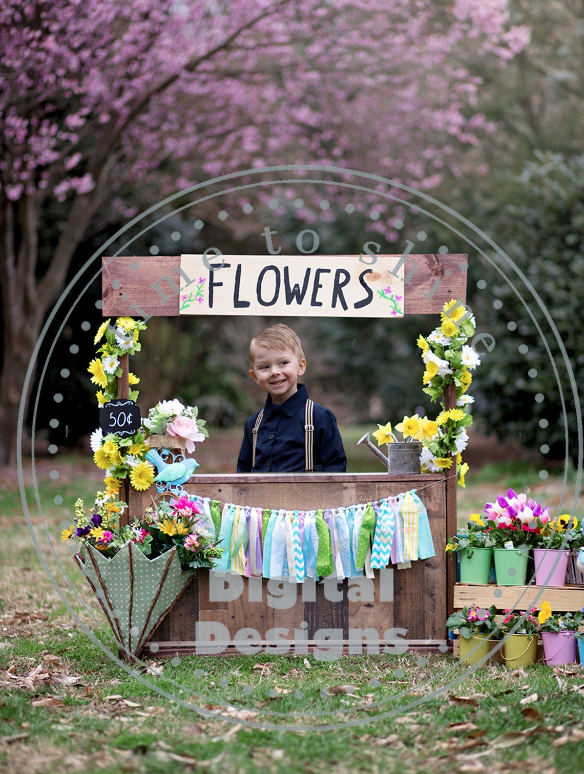 Flower Stand, Spring Photography, Digital Backdrop, Digital Background ...