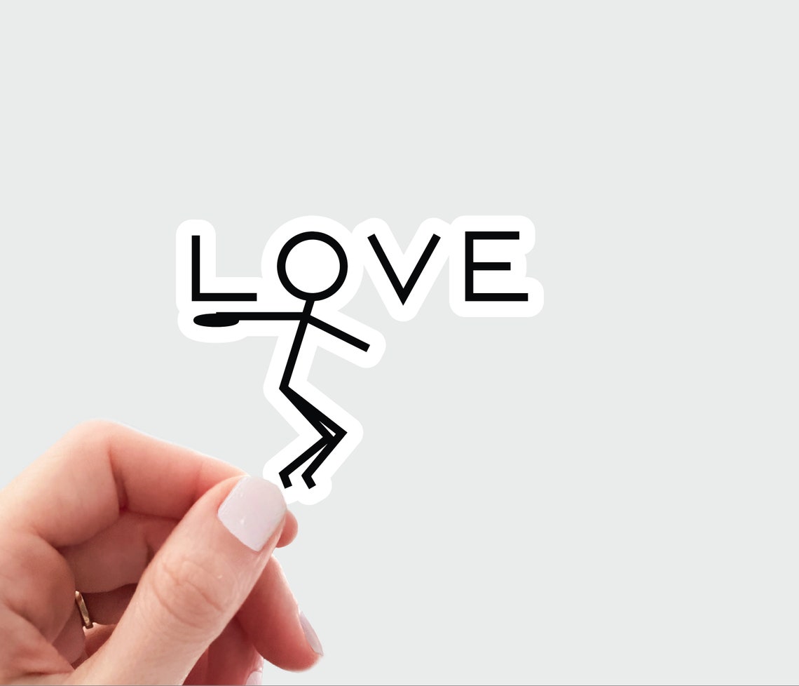 Love Discus Sticker, Discus Thrower Decal, Track Sticker, Thrower ...
