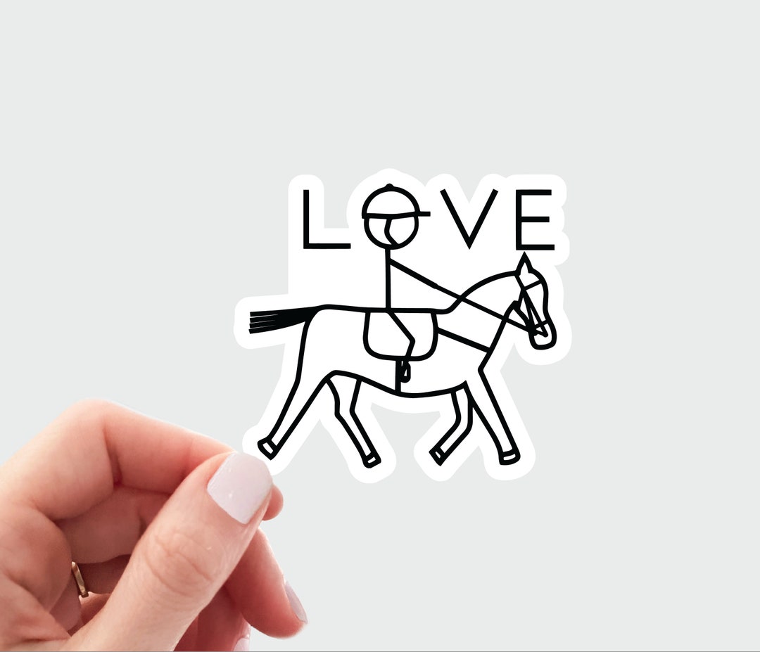 Love Equestrian Sticker. Equestrian Decal. Horse Lover Decal. Horse ...