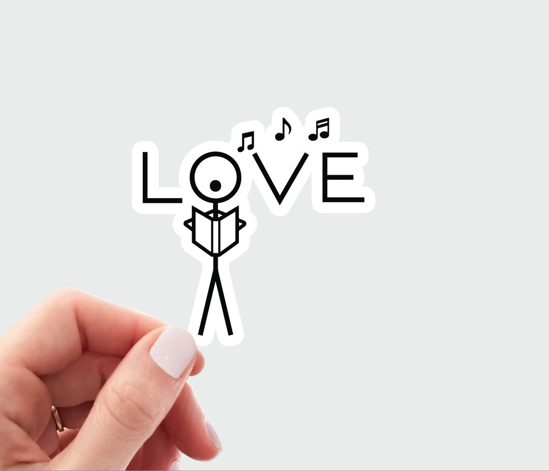 Love Choir Sticker. Cute Choir Decal. Singing Decal. Choir Laptop ...