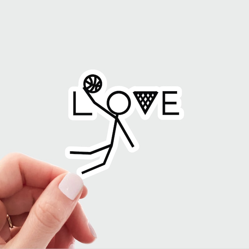 Basketball Stickers - Etsy