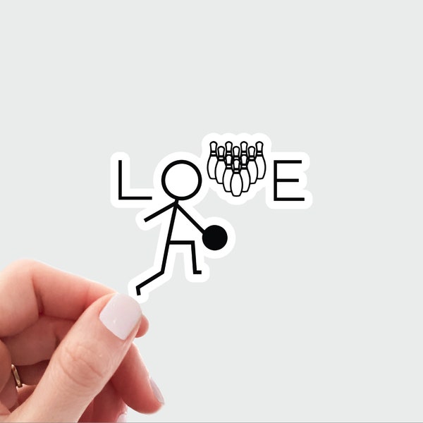Bowling Sticker - Etsy