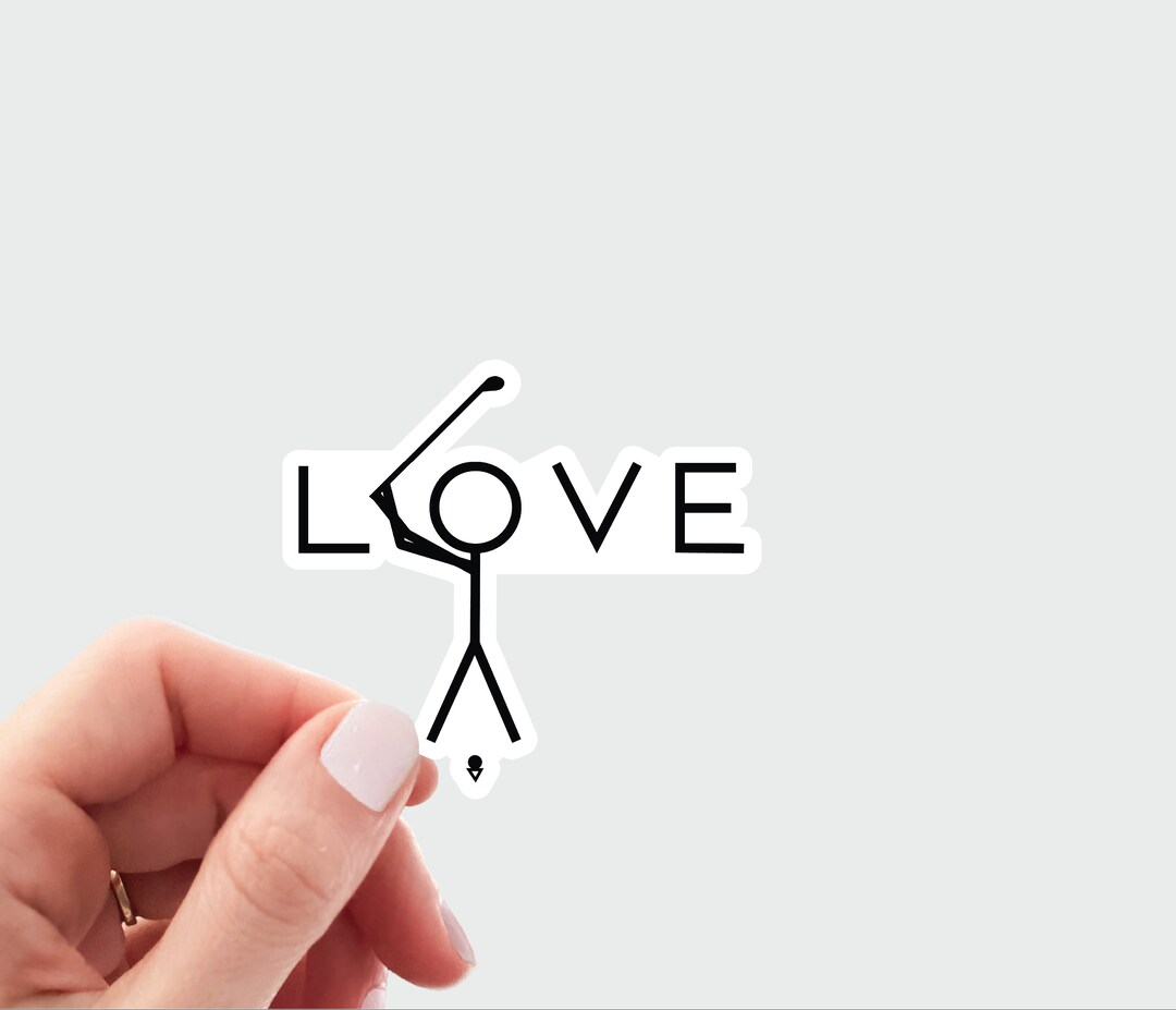 Love Golf Sticker. Cute Golf Decal. Golfing Sticker. Golfing Decal ...