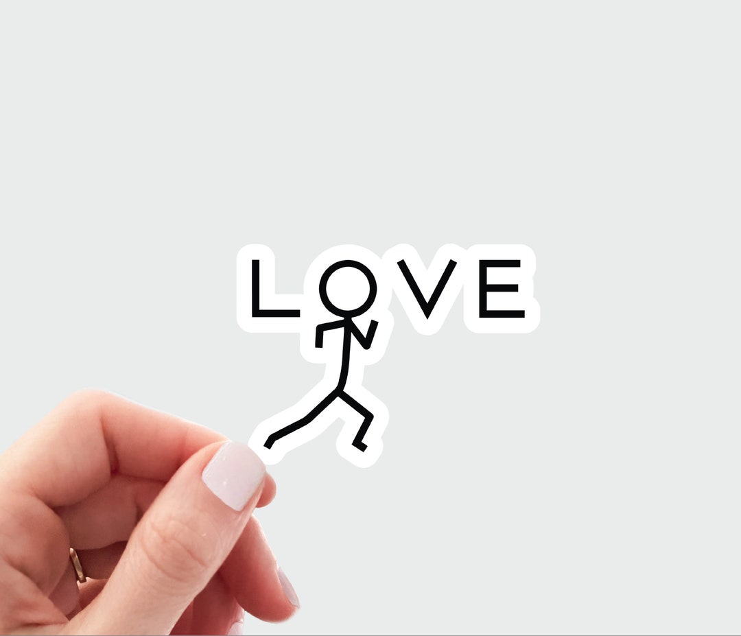 Love Running Sticker, Running Decal, Runner Sticker, Running Laptop ...