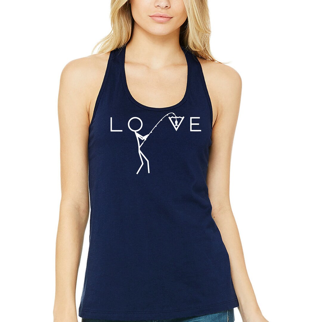 Women's Fishing Tank Top, Fishing Shirt, Fish Shirt, Fisherwoman Top ...