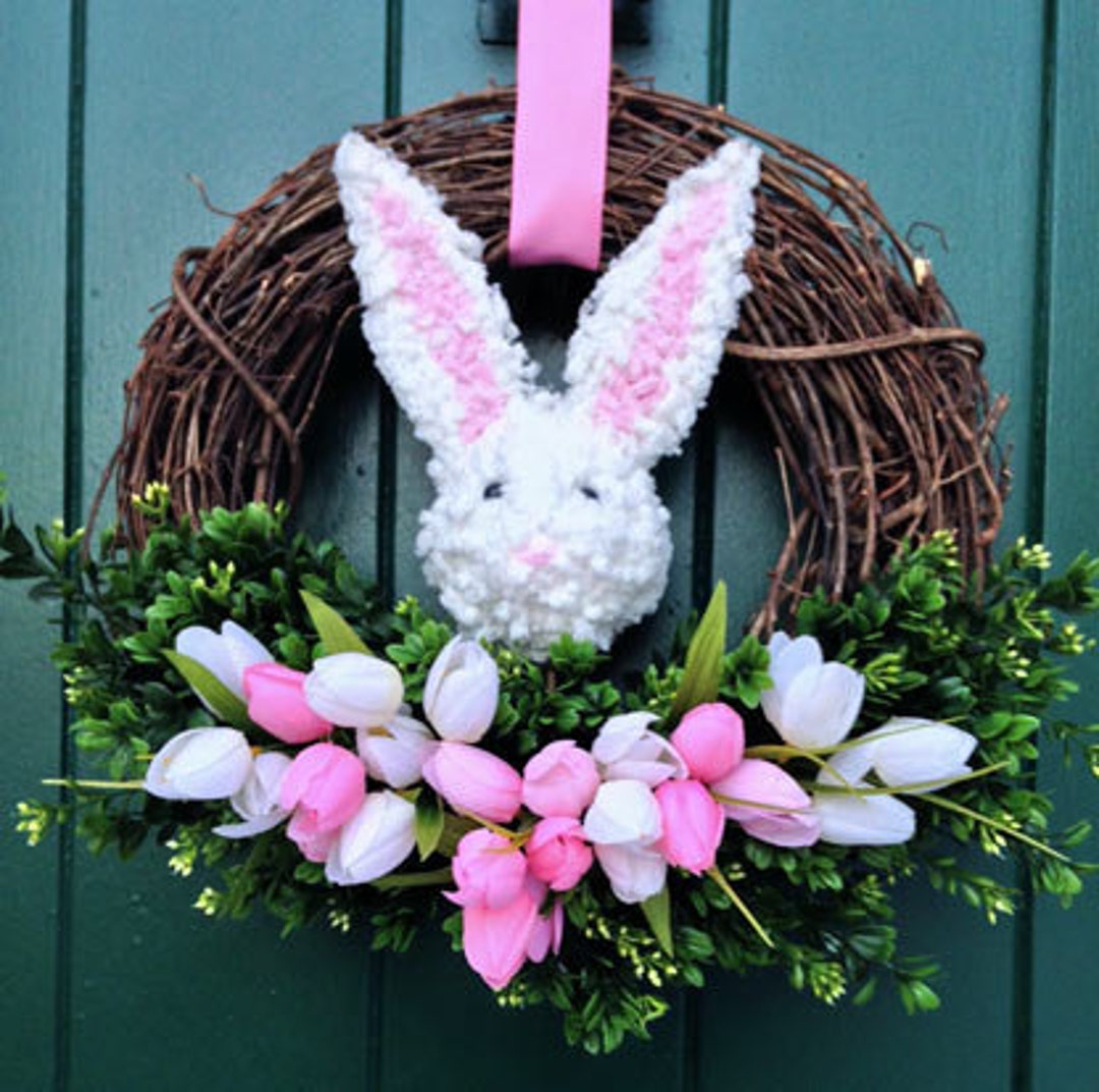 Bunny Rabbit Wreath - Etsy