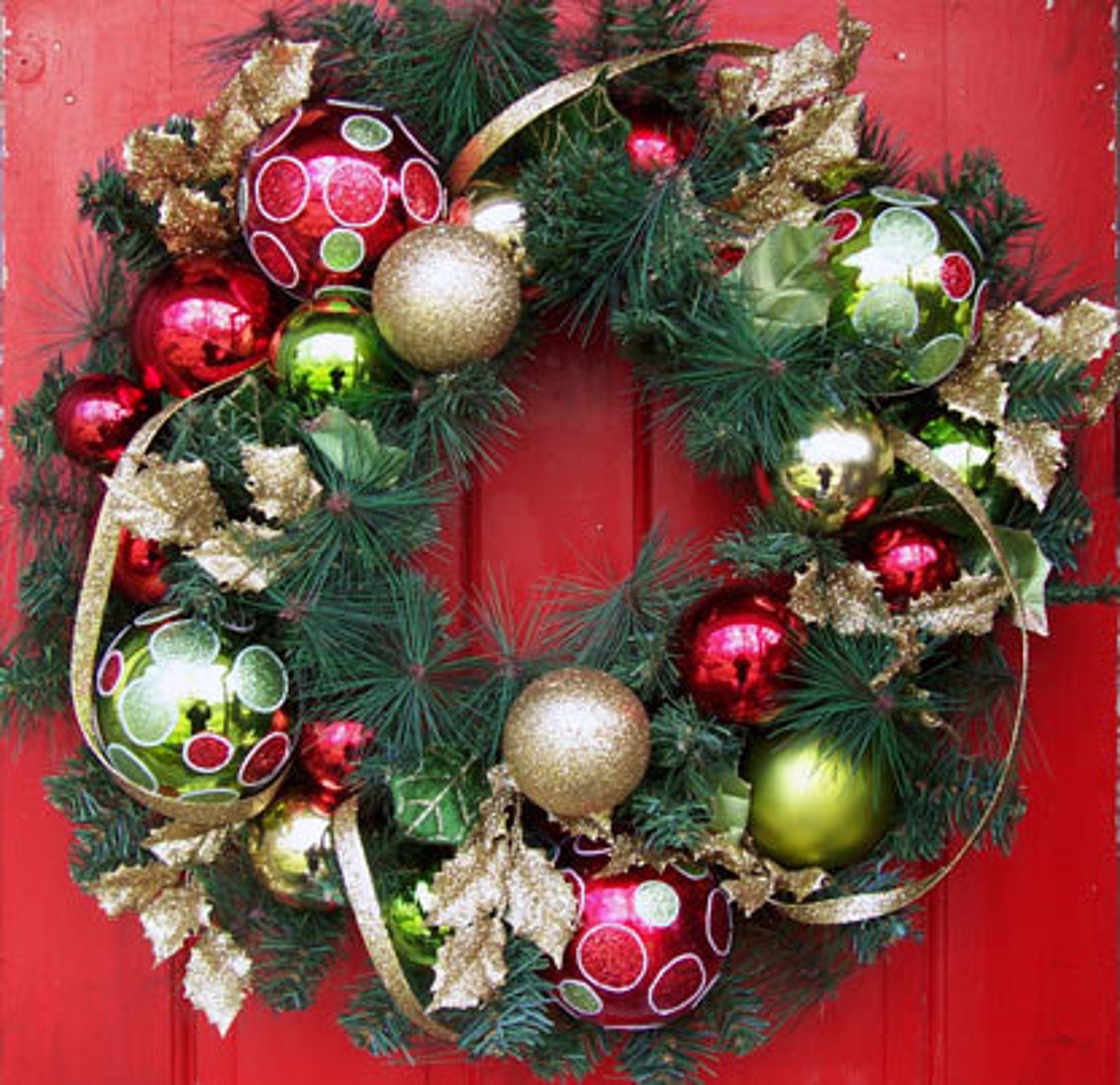 Very Merry Wreath - Etsy