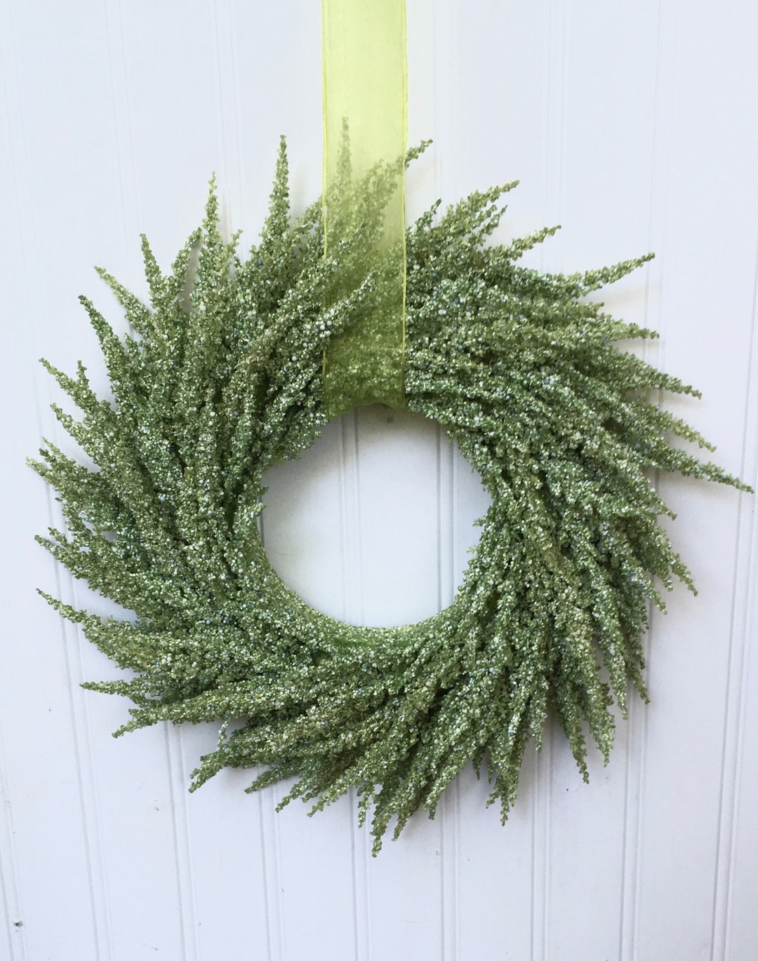 Pretty Green Wreath - Etsy