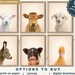 Farm Animals Baby Gift, Baby Farm Animals Photo, Barnyard Animal Art ...