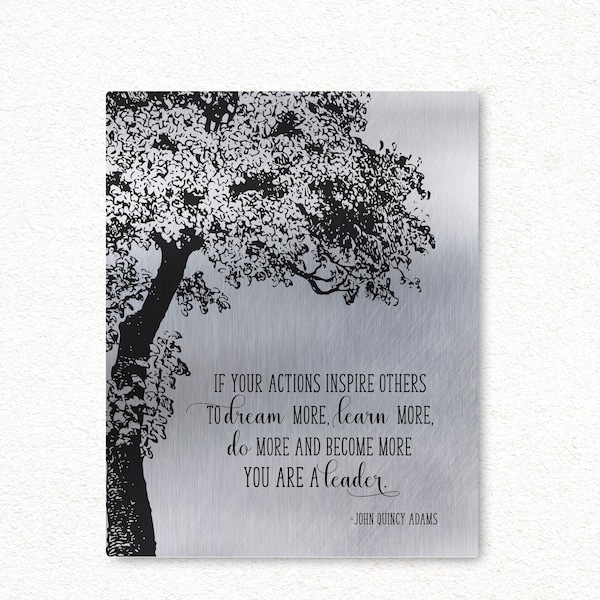 Thank You for Leadership Plaque - Etsy